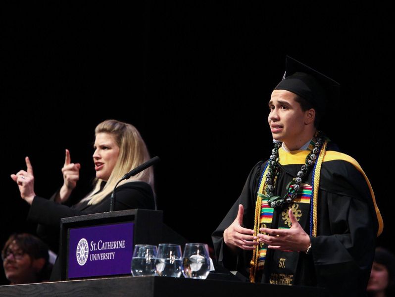 Kapono Asuncion commencement 2019 | St. Catherine University